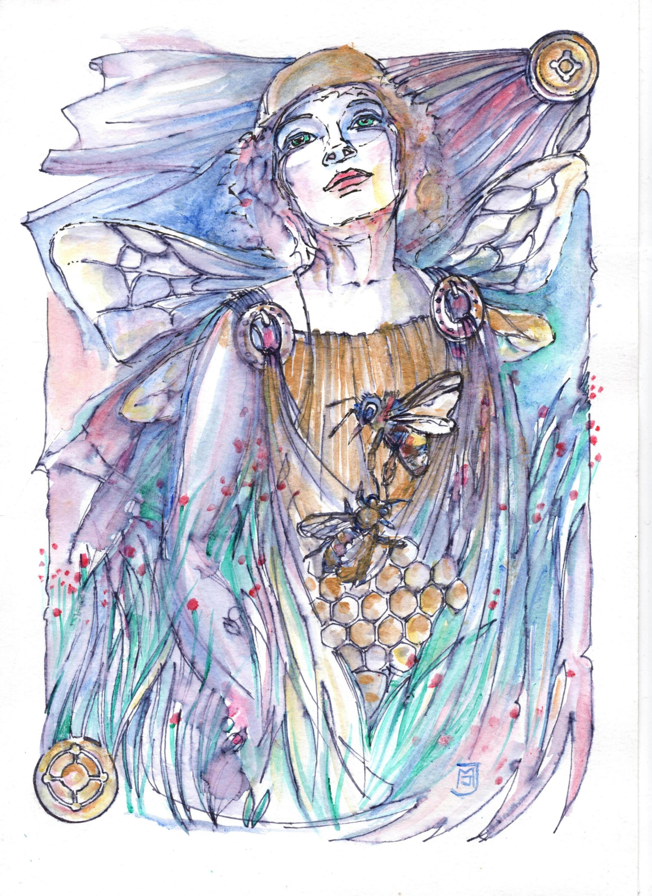 Austeja Goddess of Bees Pagan Baltic Deity Fairy Nordic - Etsy UK