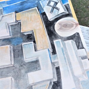 Vytis Cross and Baltic Pagan Signs, Balticsymbols, Original Acrylic ...