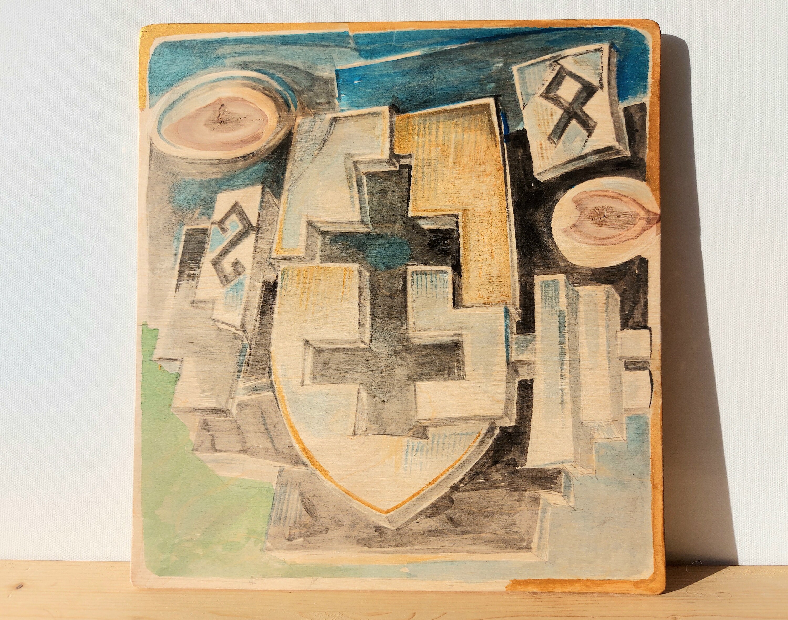 Vytis Cross and Baltic Pagan Signs, Balticsymbols, Original Acrylic ...