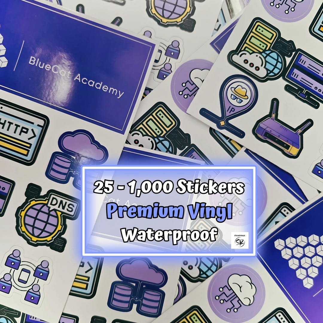 Sticker Pages. Custom Vinyl Sheets. Durable Waterproof Decals. Matte or ...