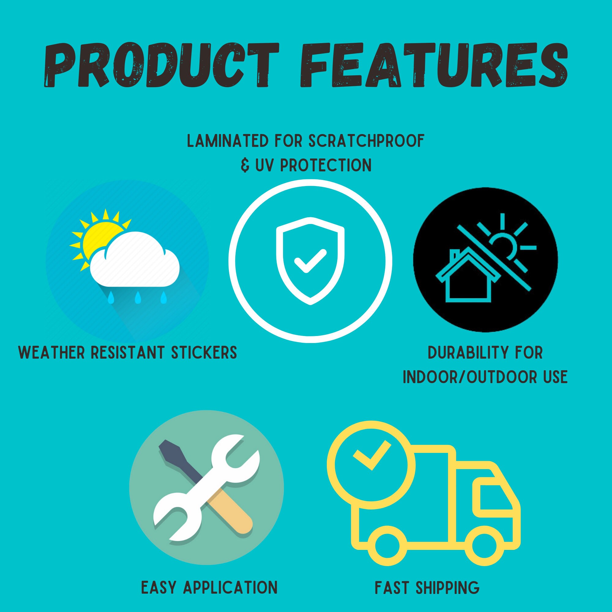 Sticker Pages , Custom Vinyl Sheets , Waterproof Decals Created by ...