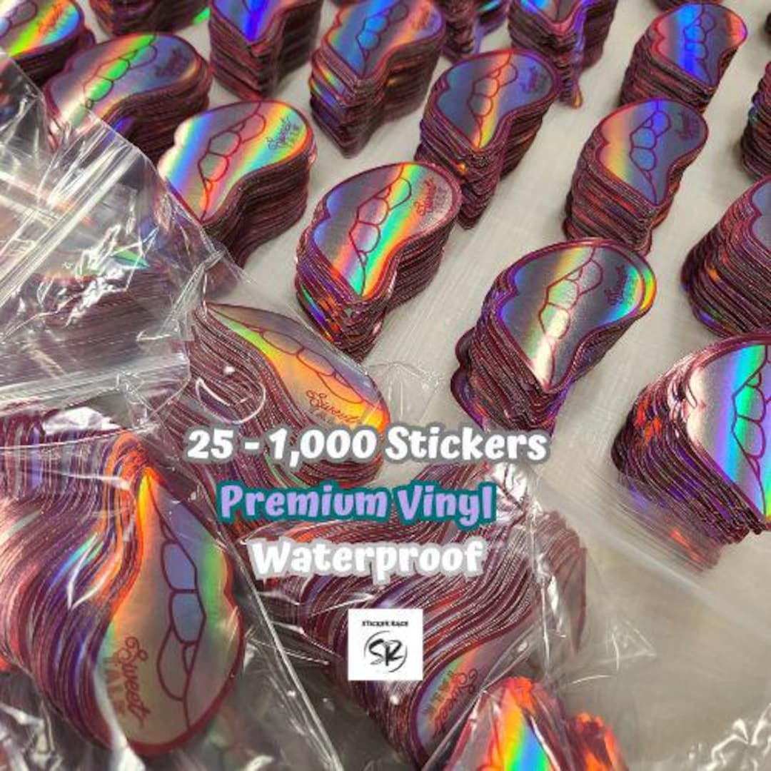 Holographic Vinyl Stickers. Iridescent Decals. Custom Stickers. Made to ...