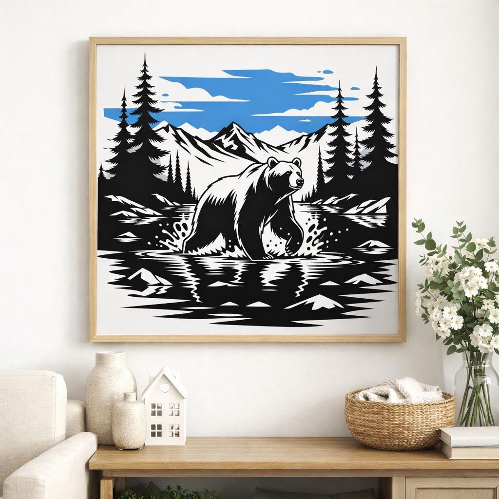Bear SVG - 1 File: SVG, PNG, Pdf and Eps (digital Download) Commercial ...