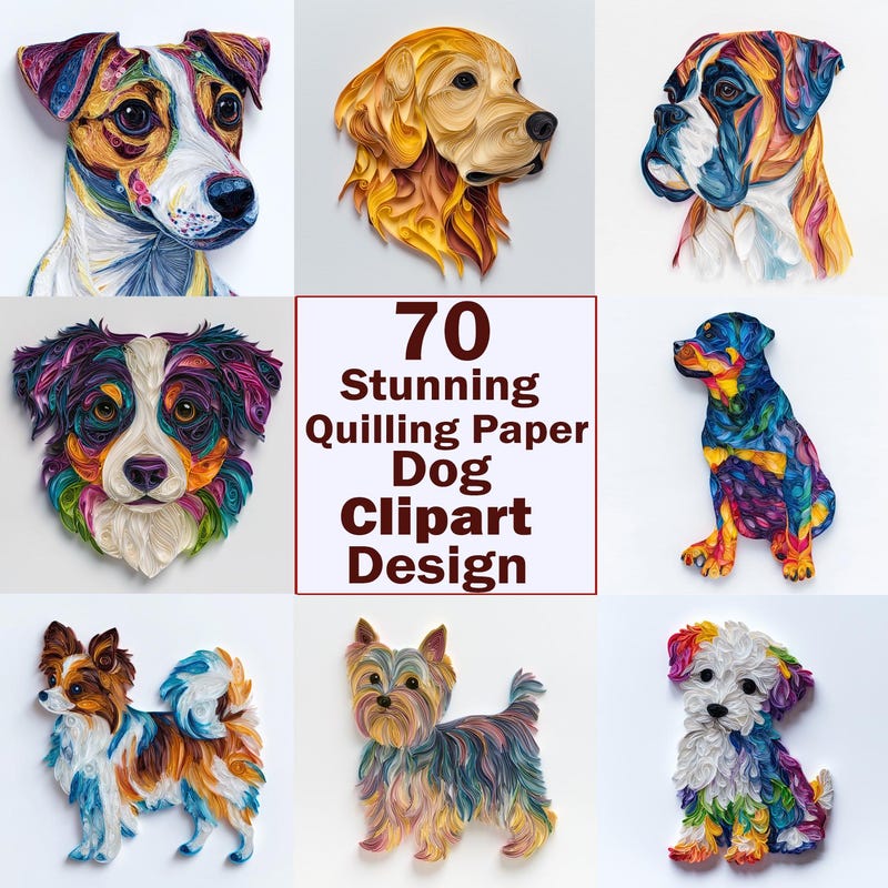Dog Quilling Template - Etsy