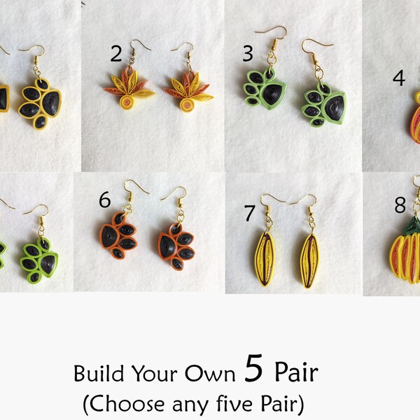 Paper Quilling Earrings - Etsy