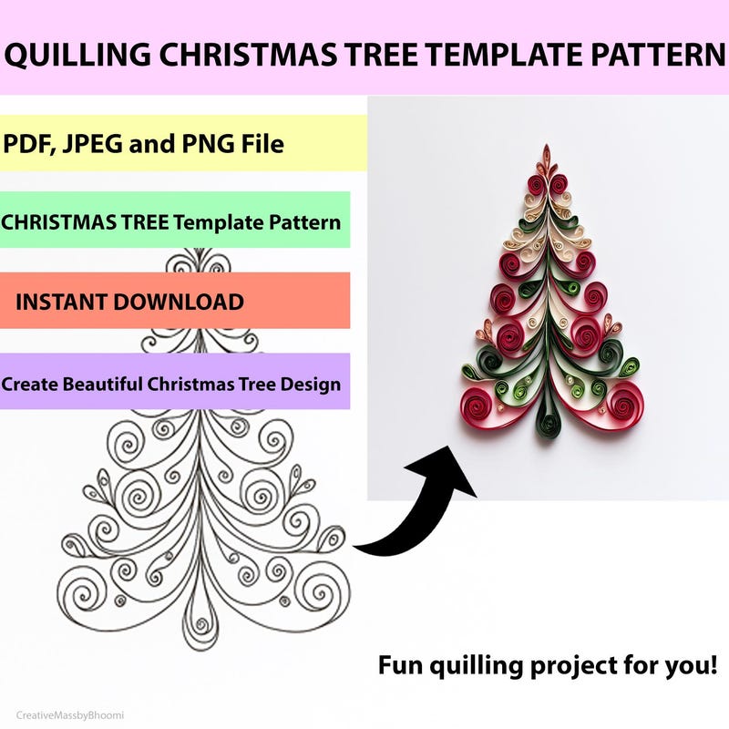 Quilling Template Trees - Etsy