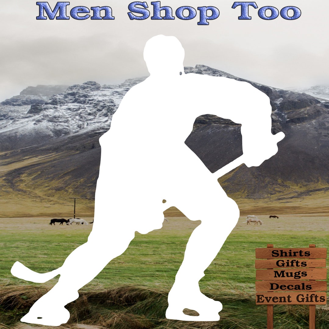 Hockey Player 2 Sticker Decal Anything With a Flat Surface - Etsy