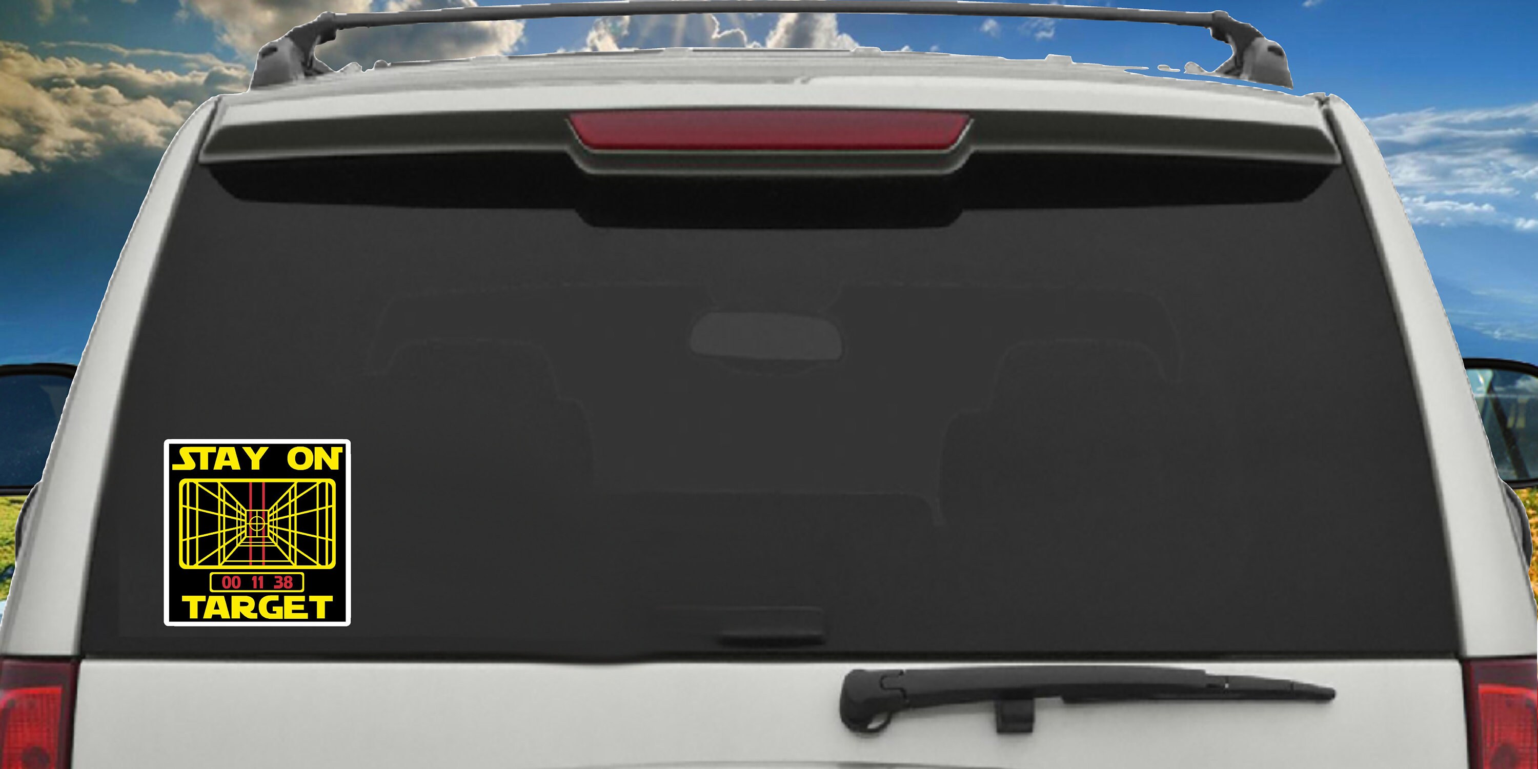 Stay on Target Sticker Funny X-wing Targeting System Decal Sci-fi ...