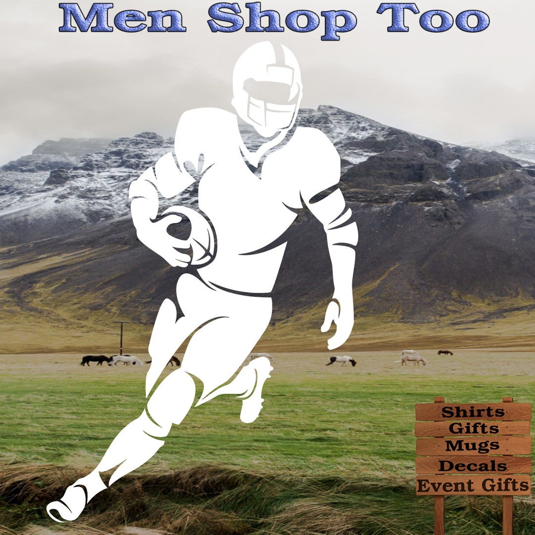 Football Player 2 Sticker Decal Anything With a Flat Surface - Etsy