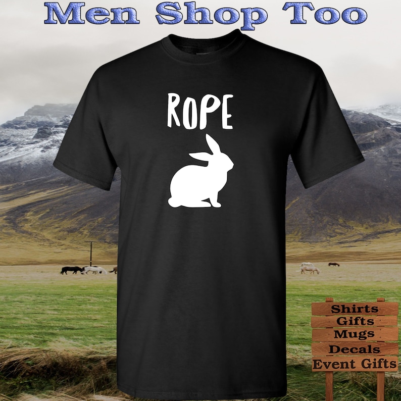 Rope Bunny Bondage Knots Kinky Bunny Rabbi Tank Tops And Tee T Shirts Etsy