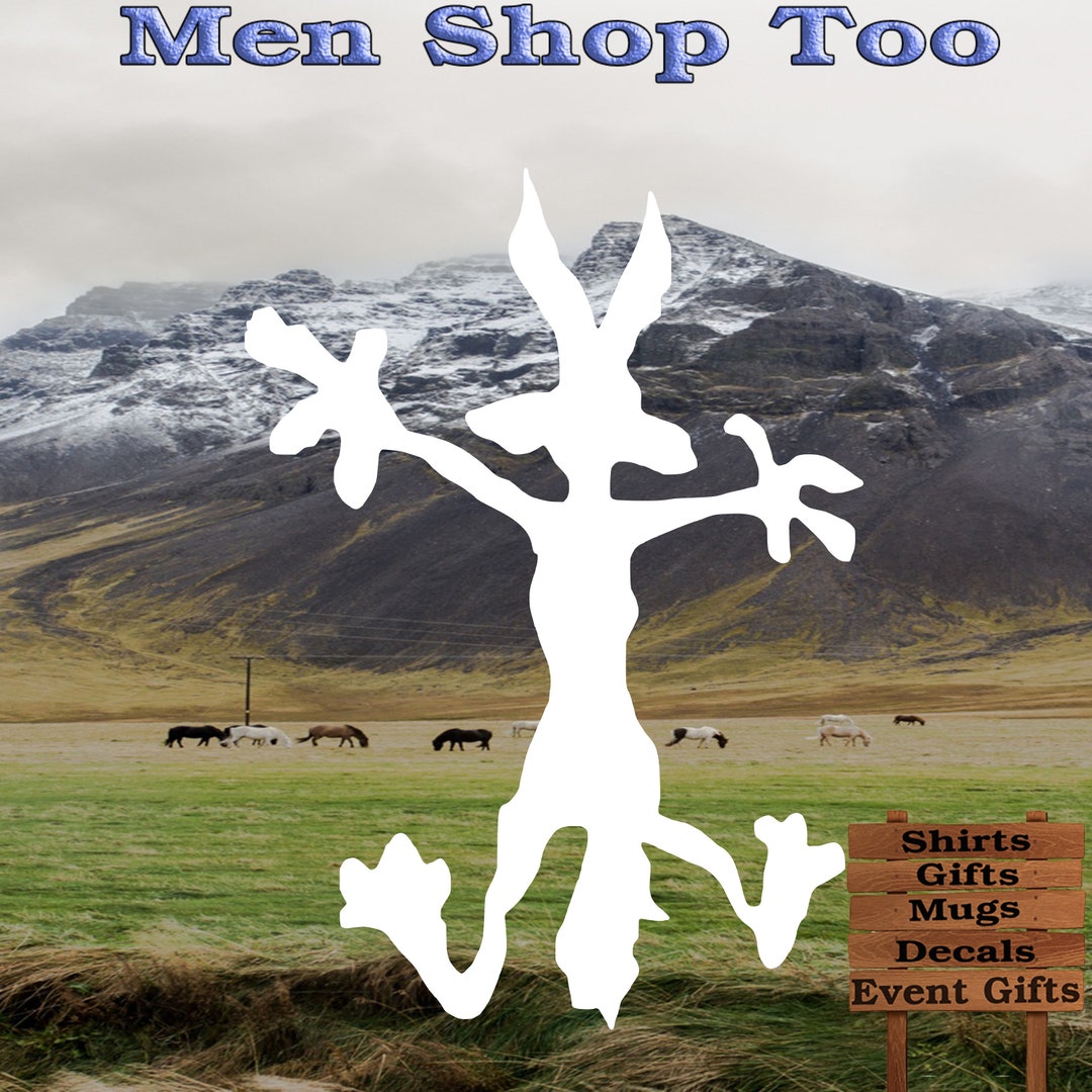 Wylie Coyote Splat | Cover Car Dent | Decal Sticker Anything With a ...