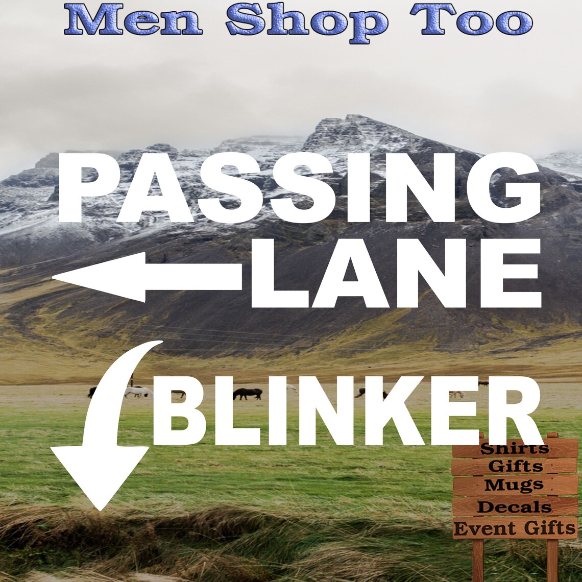 Passing Lane Blinkers Sticker Decal Sarcastic Left Lane - Etsy
