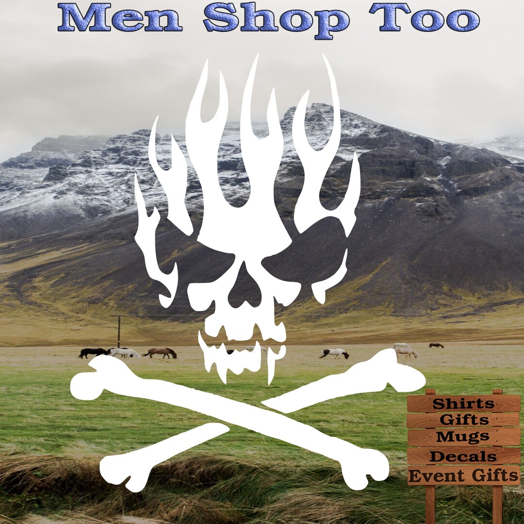 Flaming Skull Sticker Decal for Windows, Computers, Flat Surface - Etsy