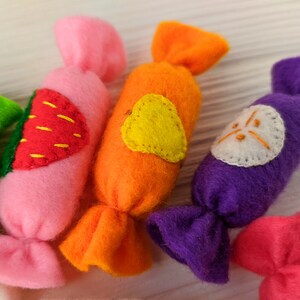 Toy Candy Felt, Sweets Felt, Toy Food, Play Candy Christmas Gifts for ...