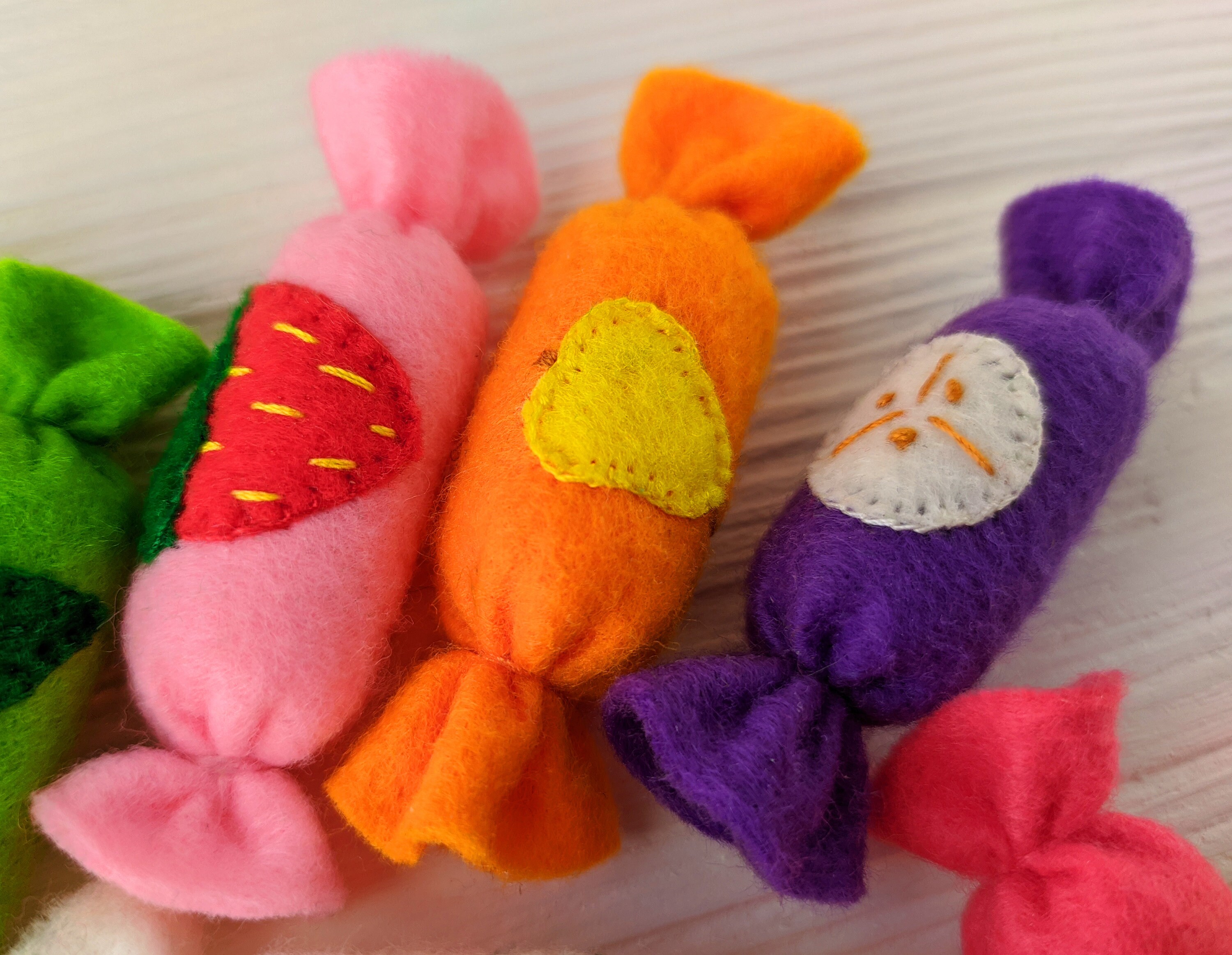 Toy Candy Felt Sweets Felt Toy Food Play Candy Christmas - Etsy UK