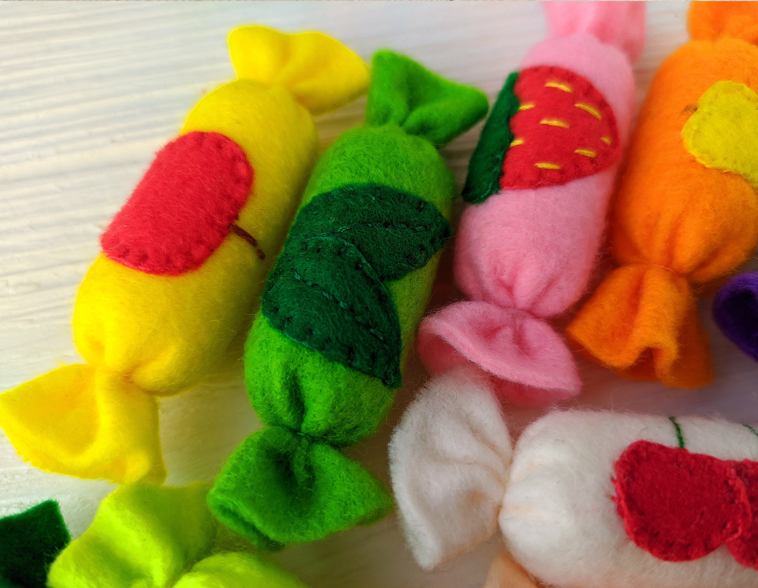 Toy Candy Felt Sweets Felt Toy Food Play Candy Christmas - Etsy UK