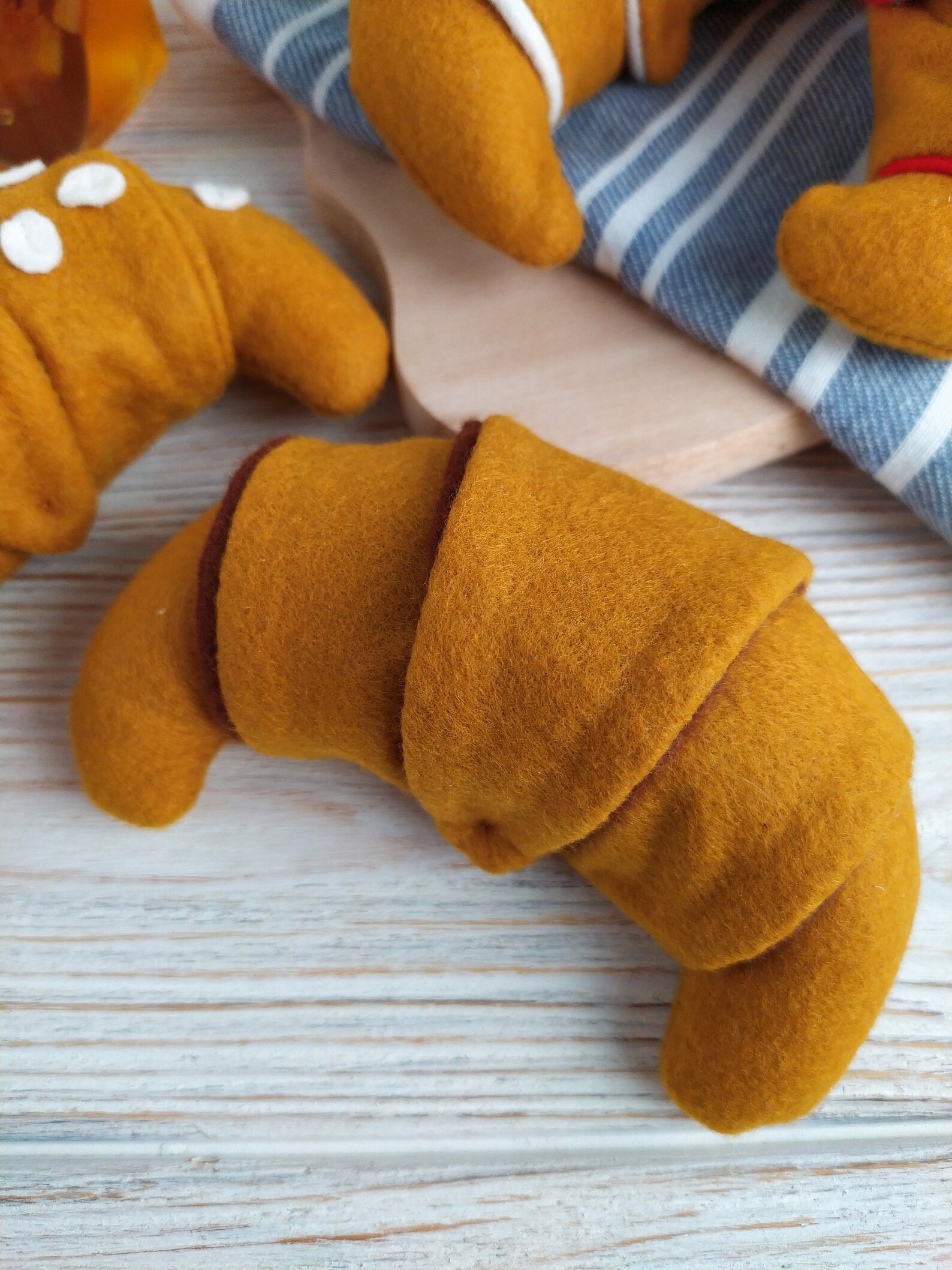 Toy Felt Croissants Felt Food Felt Toys Ukraine - Etsy