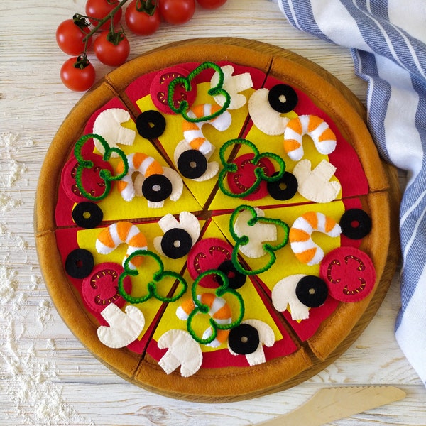 Felt Pizza - Etsy