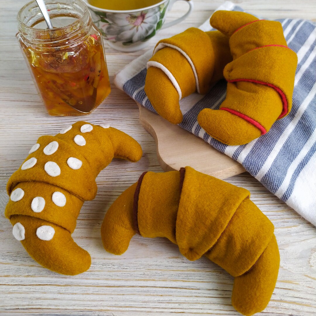Toy Felt Croissants Felt Food Felt Toys Ukraine - Etsy