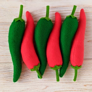 Felt Toy Chili Pepper - Etsy