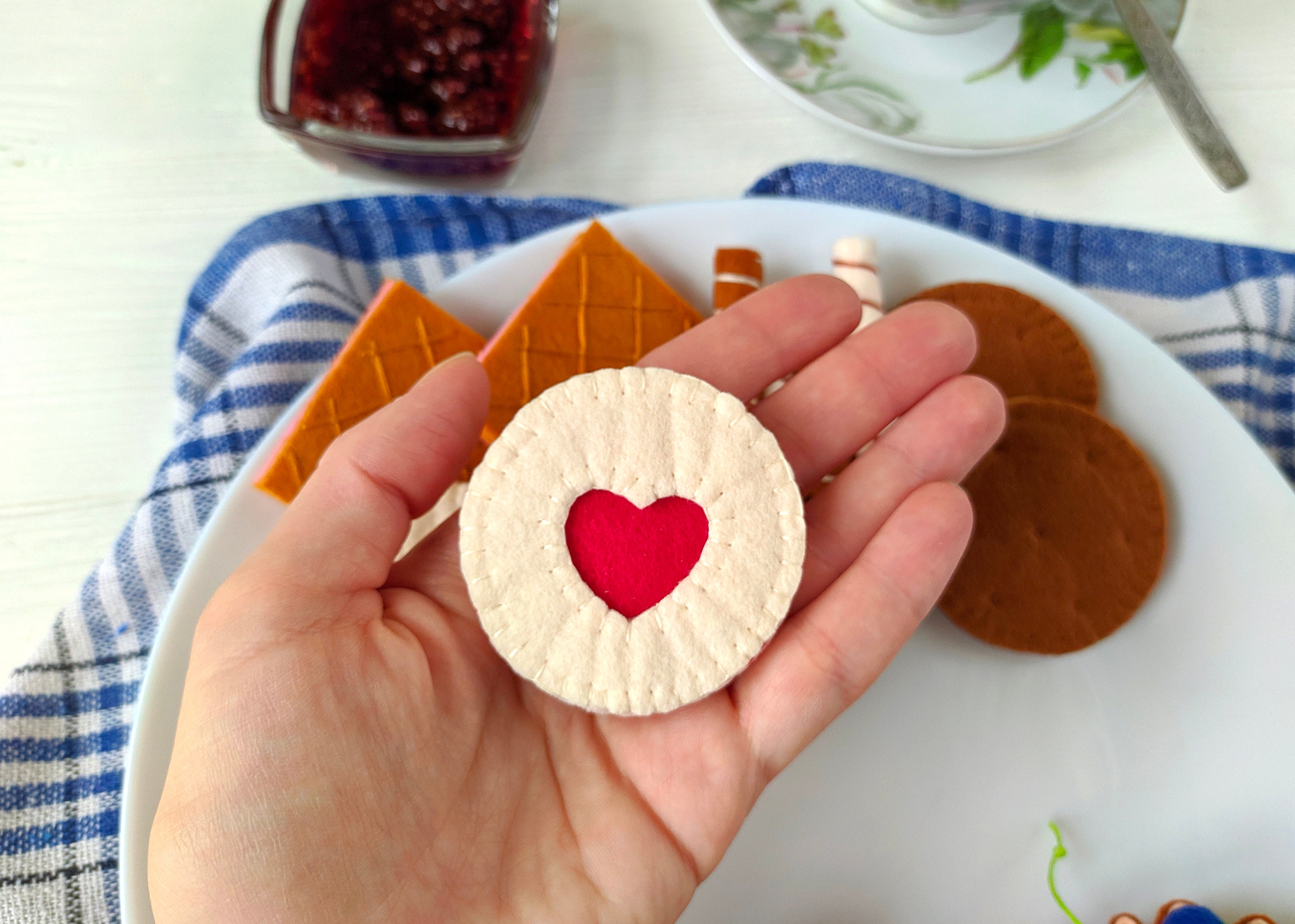 Felt sweets set children's toy kitchen | Etsy