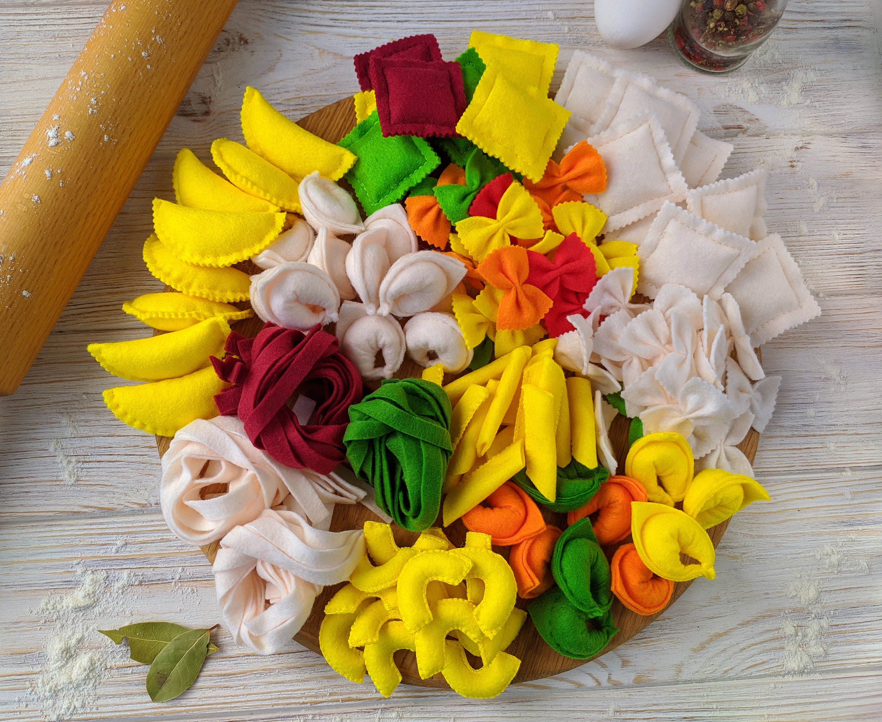 Felt food pasta set Felt toys - Etsy.de