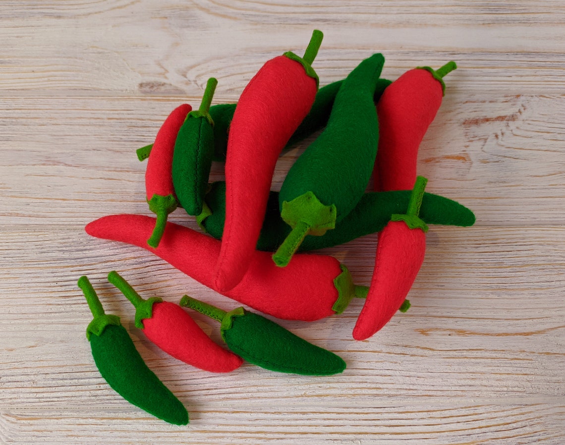 Felt Toy Chili Pepper | Etsy