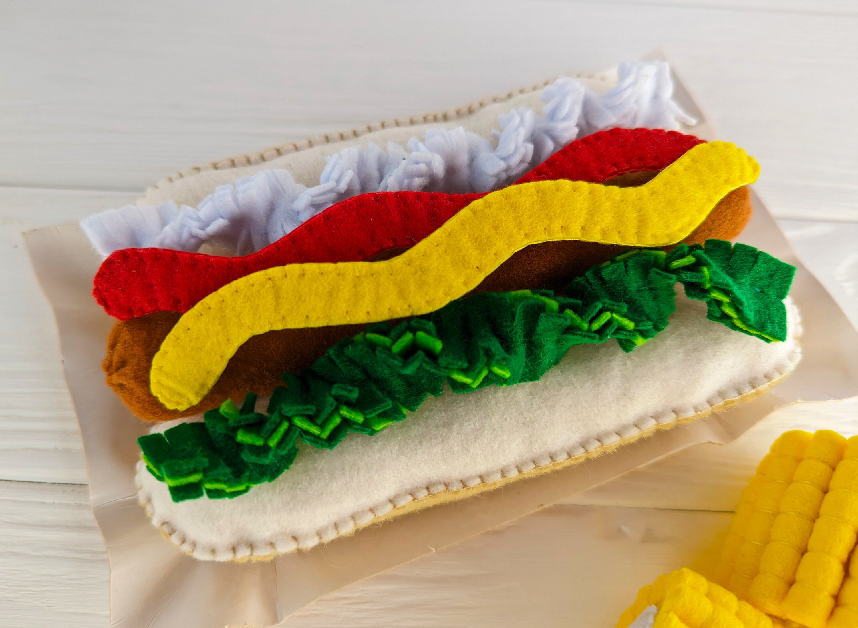 Felt Hot Dog for Kids - Etsy