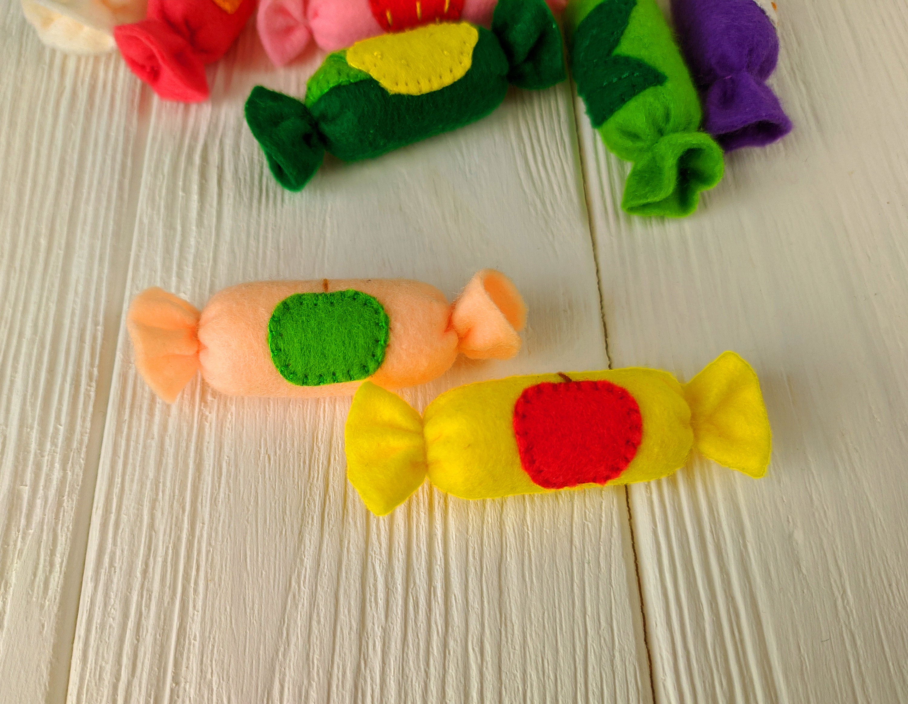 Toy Candy Felt Sweets Felt Toy Food Play Candy Christmas - Etsy UK