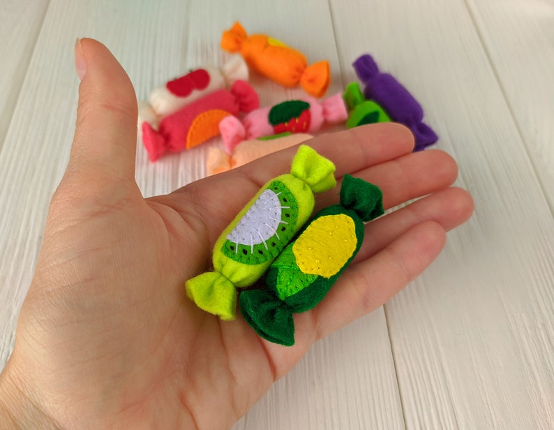 Toy Candy Felt Sweets Felt Toy Food Play Candy Christmas - Etsy UK