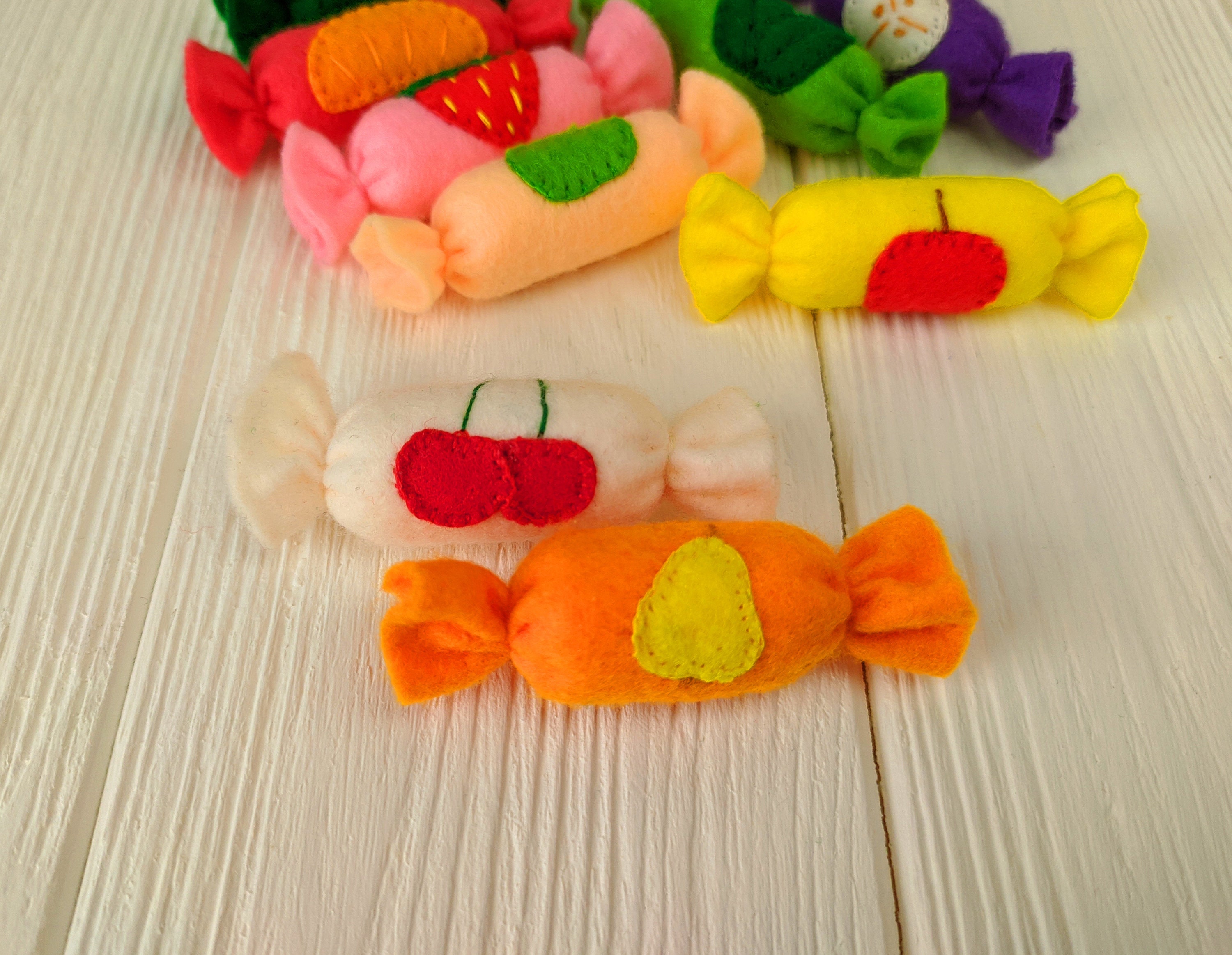 Toy Candy Felt Sweets Felt Toy Food Play Candy Christmas - Etsy UK