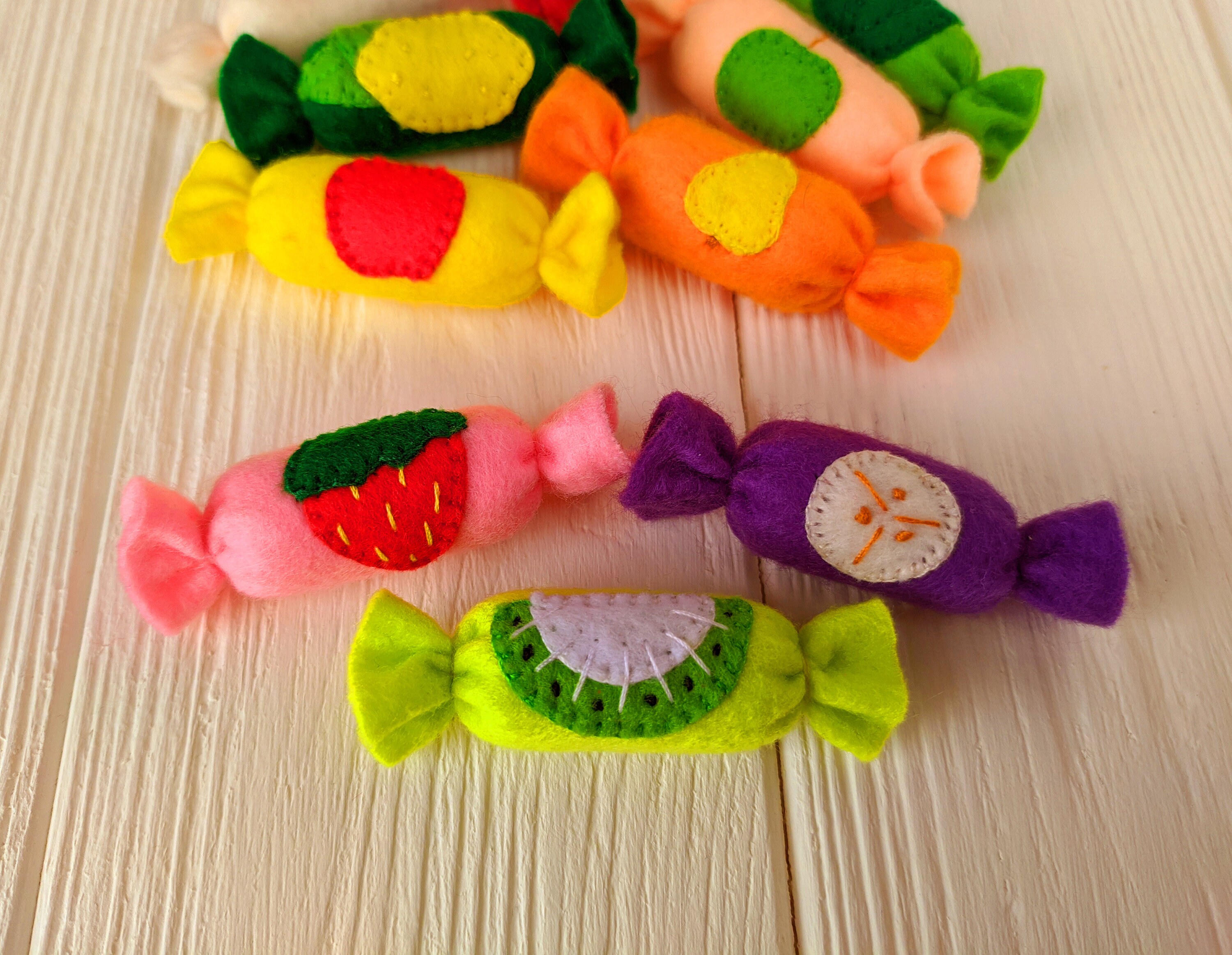 Toy Candy Felt Sweets Felt Toy Food Play Candy Christmas - Etsy UK