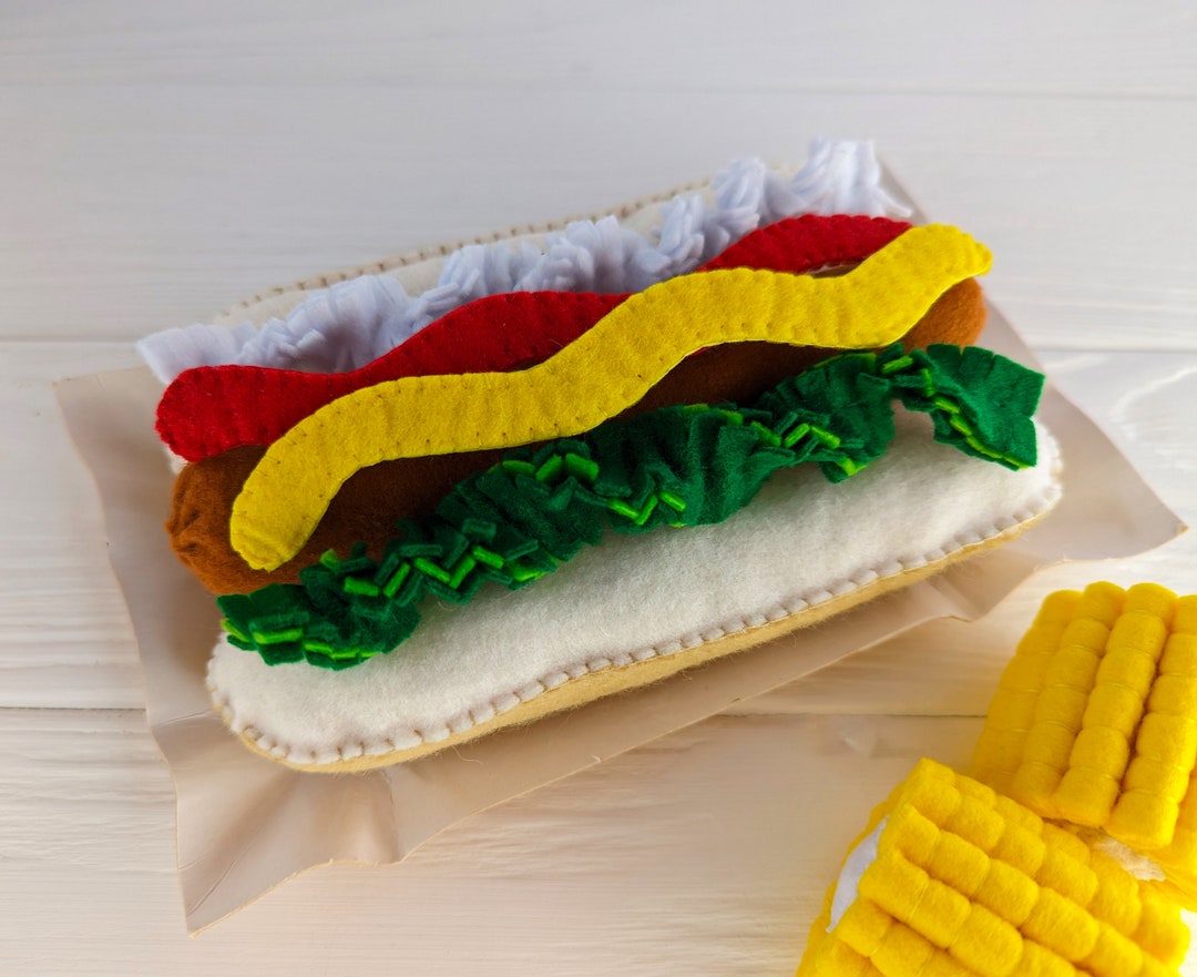 Felt Hot Dog for Kids - Etsy