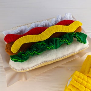 Felt Hot Dog for Kids - Etsy