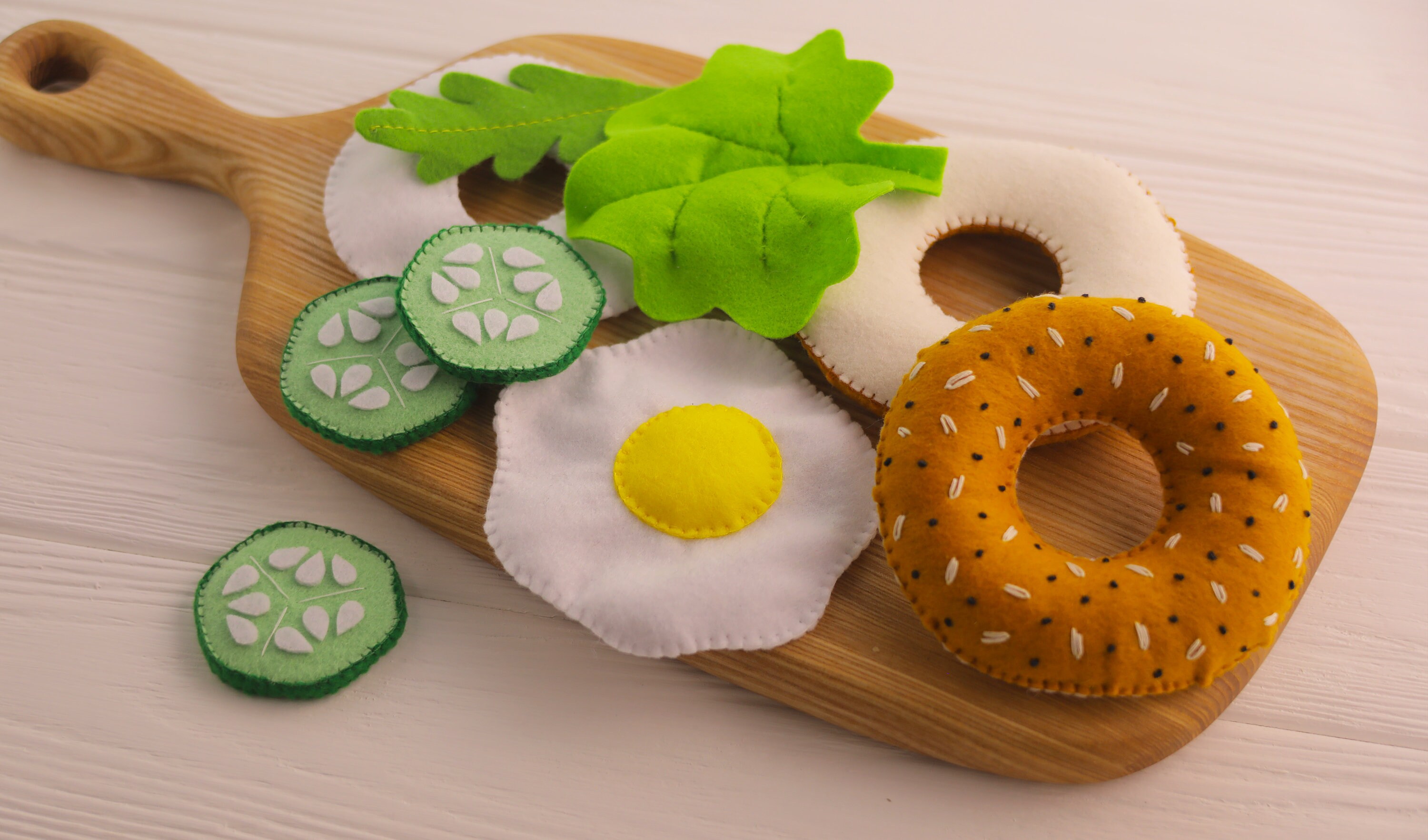 Felt Bagel With Stuffing for Kids' Toys - Etsy