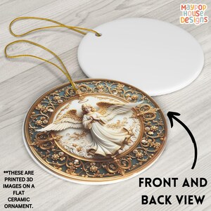 Mix and Match Set of Beautiful 3D Print Christmas Angel Ornaments ...