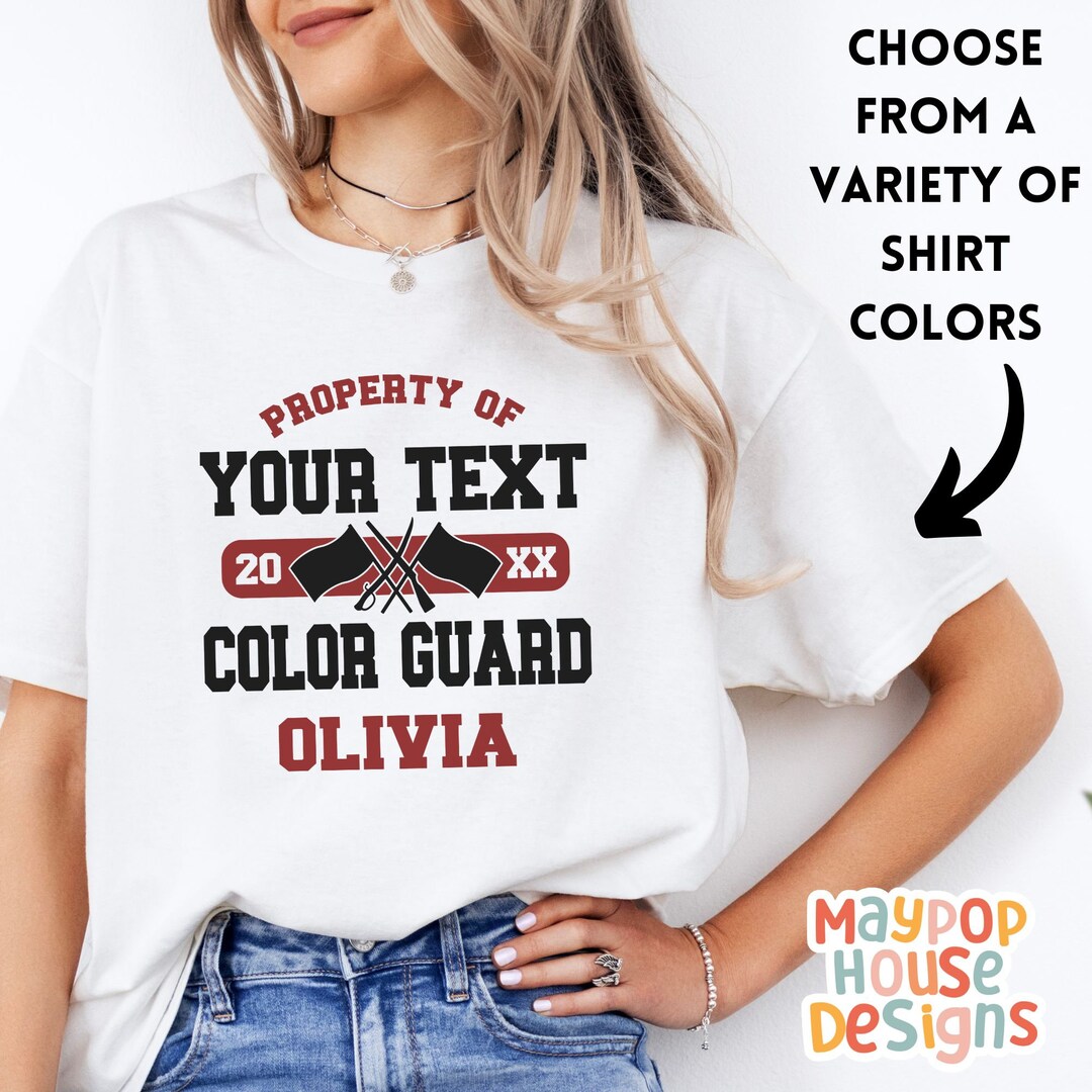 Personalized Color Guard Shirt, Color Guard Gift, Color Guard Senior ...