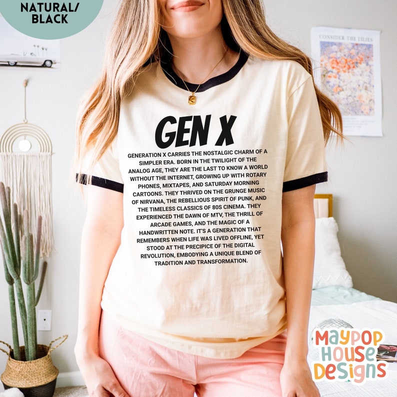 Gen X Tshirt for Women, Born in the 70s Shirt, Generation X T-shirt for ...