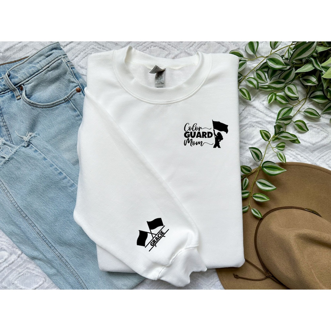 Personalized Embroidered Color Guard Mom Sweatshirt, Band Mom Shirt ...