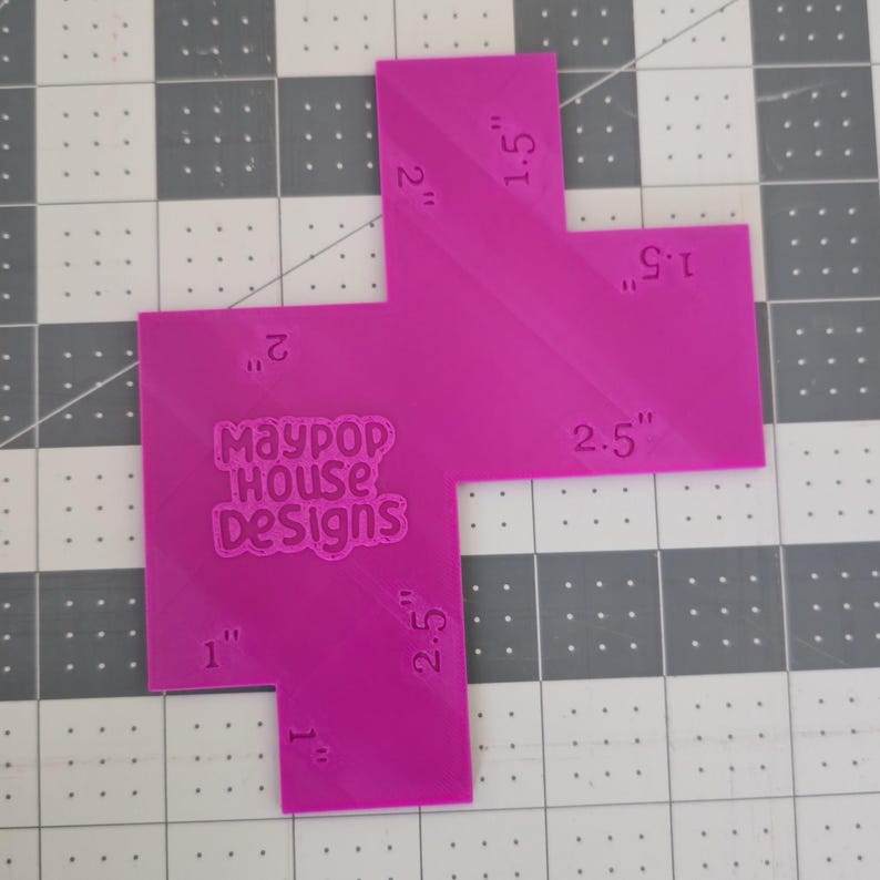 Boxy Bag Template Ruler, Sewing Tool for Box Corners, 3D Printed Bag ...