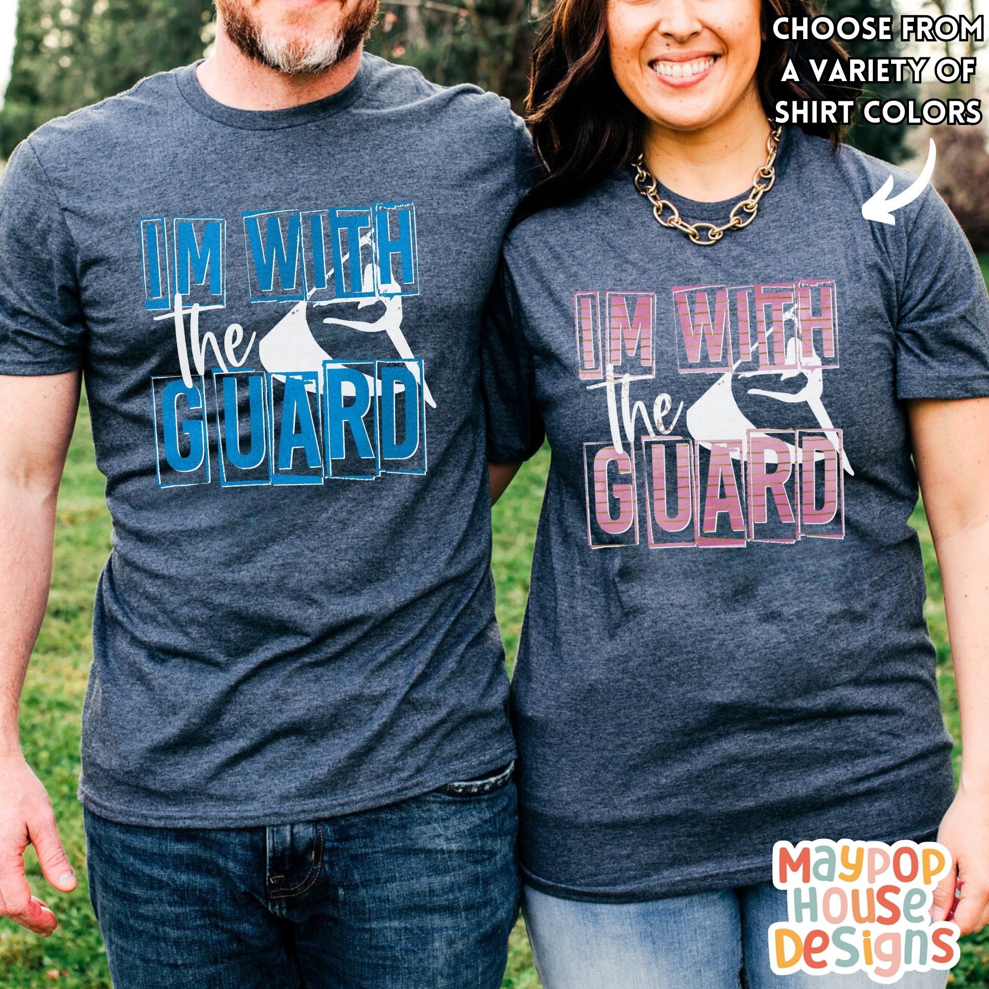 Matching Color Guard Mom and Dad Shirt, Custom Colors Color Guard ...