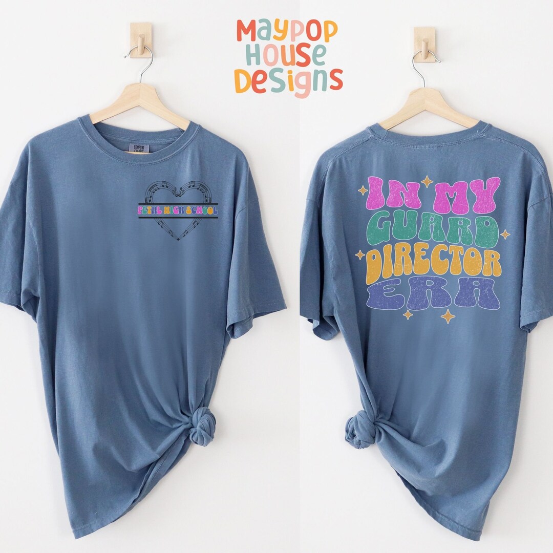 Personalized Color Guard Director Shirt, High School Marching Band ...