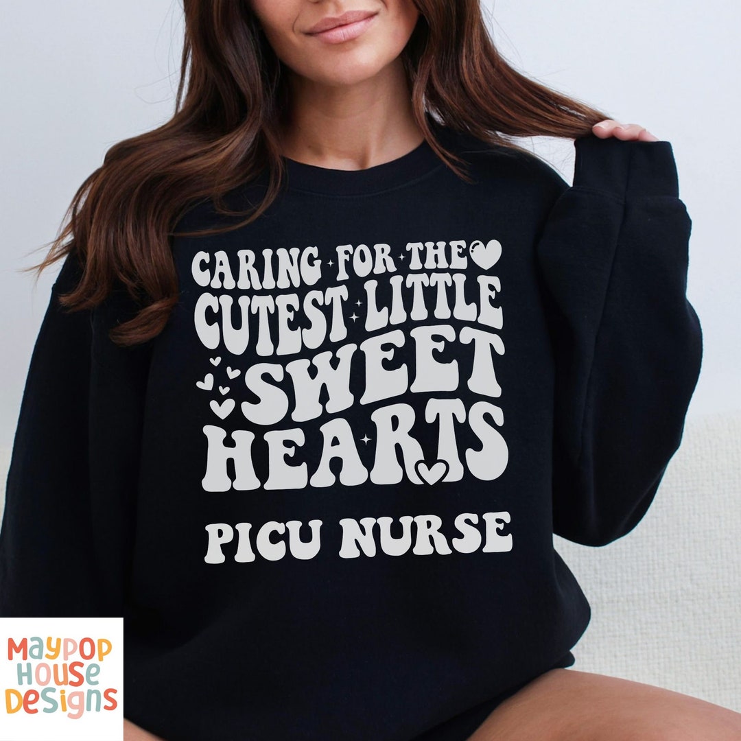Picu Nurse Valentine Sweatshirt, Picu Nurse Gifts, Picu Sweatshirts, Picu Team Crewneck, Picu ...