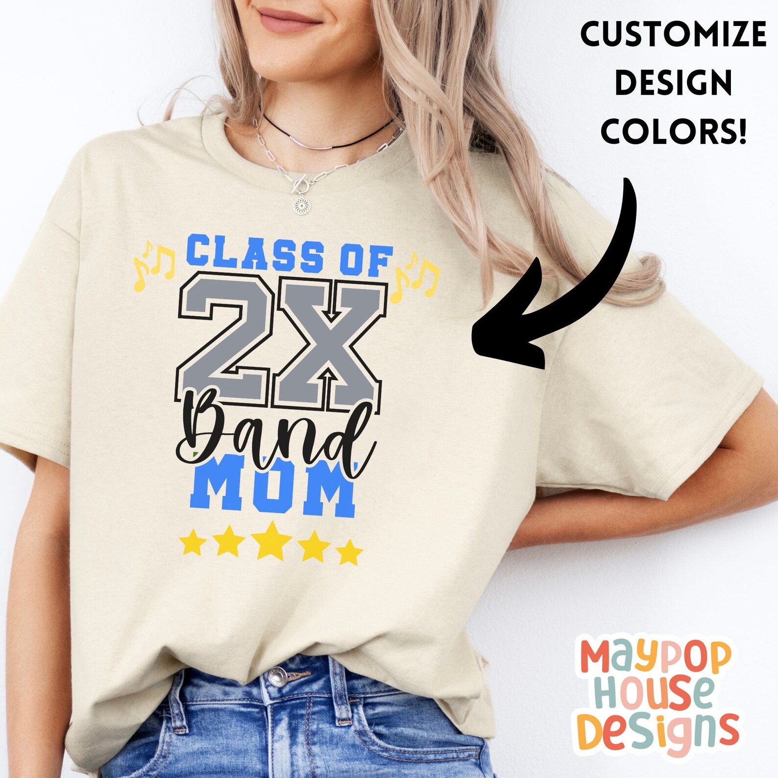 Senior Band Mom Shirt, Marching Band Mom, Class of 20XX T-shirt, Custom ...