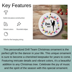 Personalized Drill Team Ornament, Kick Line Ornament, Pom Squad ...