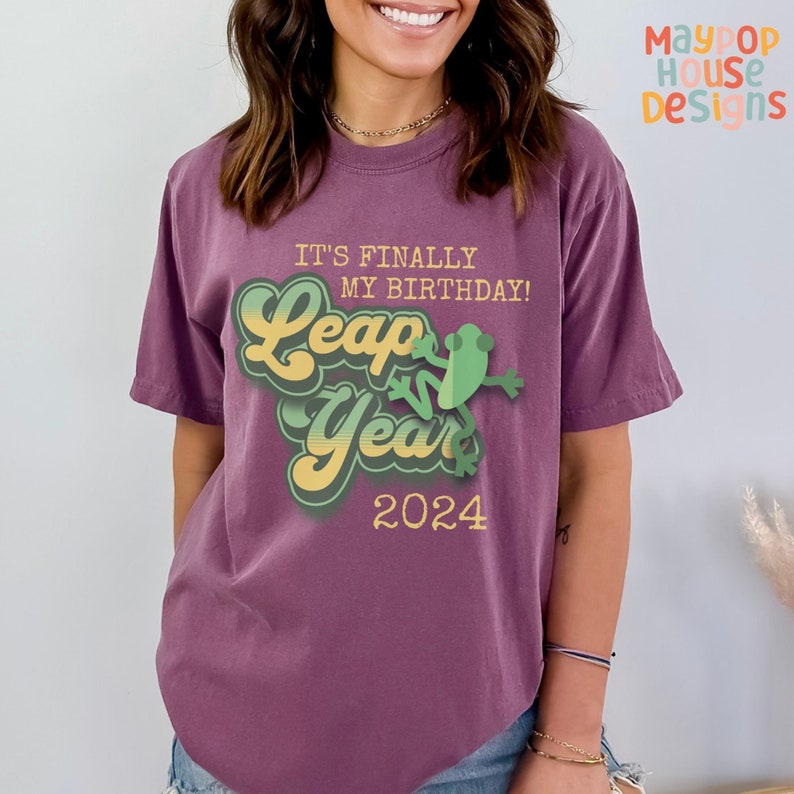 Comfort Colors Leap Year T-shirt, Leap Year Birthday Shirt, Leap Year ...