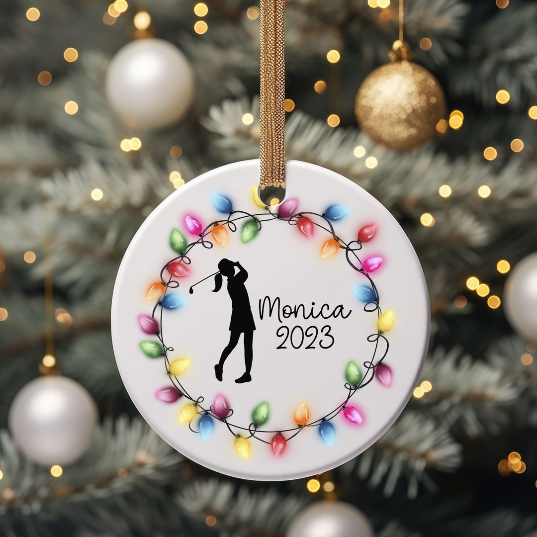 Golf Ornament Personalized 2024, Custom Golf Cart Ornament, Sports ...