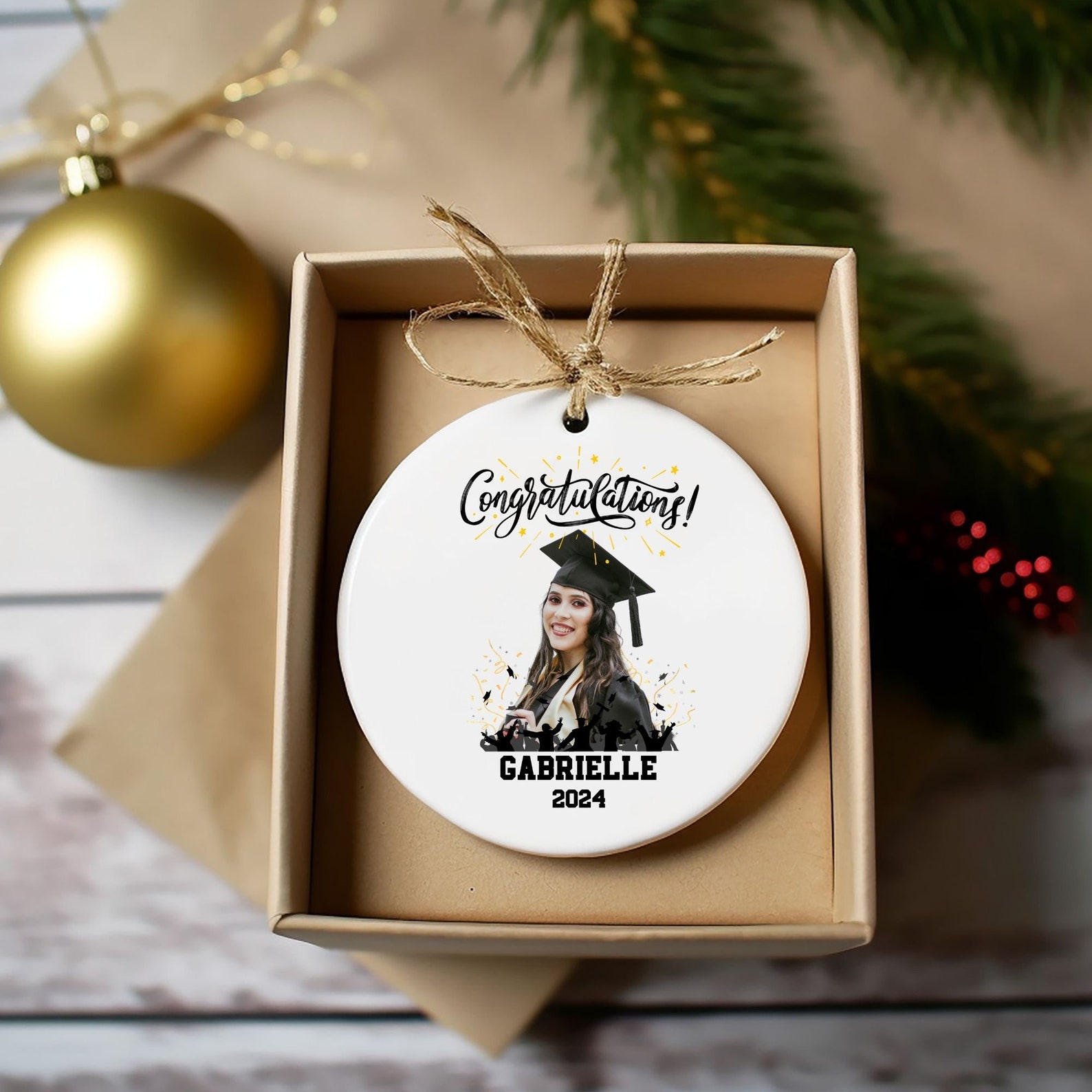Personalized Photo Graduation Gift, High School Graduation Ornament ...