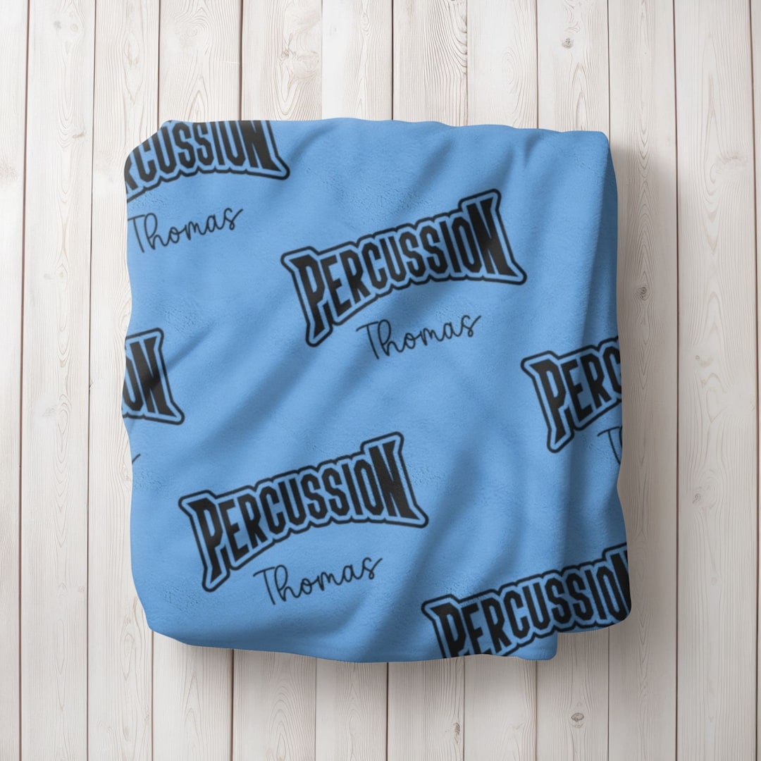 Personalized Marching Band Percussion Blanket, Drumline Gift, Marching ...