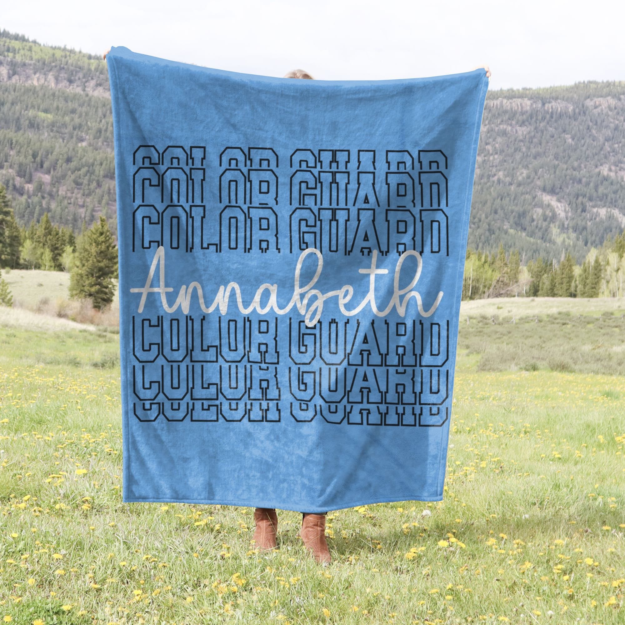 Personalized Color Guard Blanket, Color Guard, Winter Guard, Marching ...